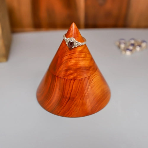 Exotic Thuya Conical Wooden Storage Box