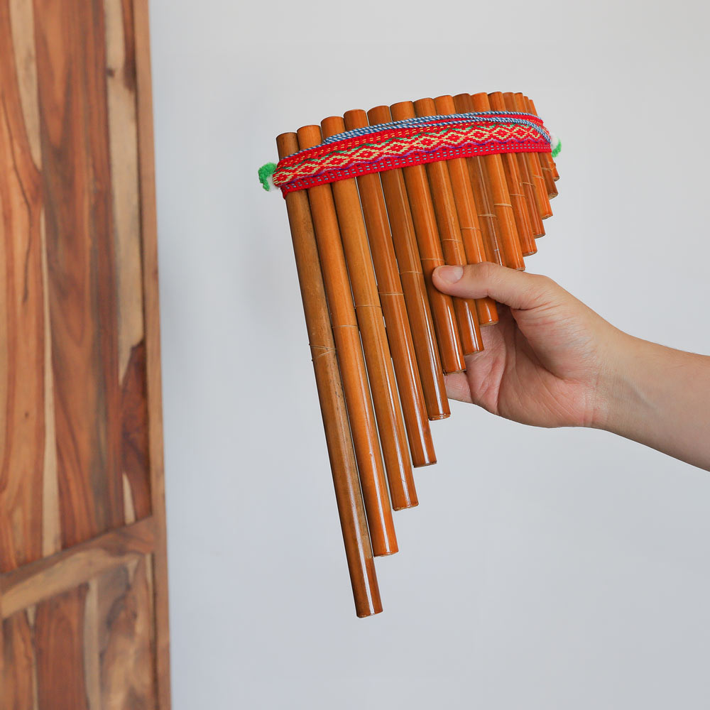 Traditional Bamboo Zanka Pan Pipes (15-Note)
