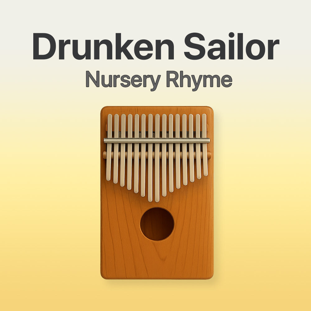 Drunken Sailor 17 Note Kalimba Tab – Easy PDF Download